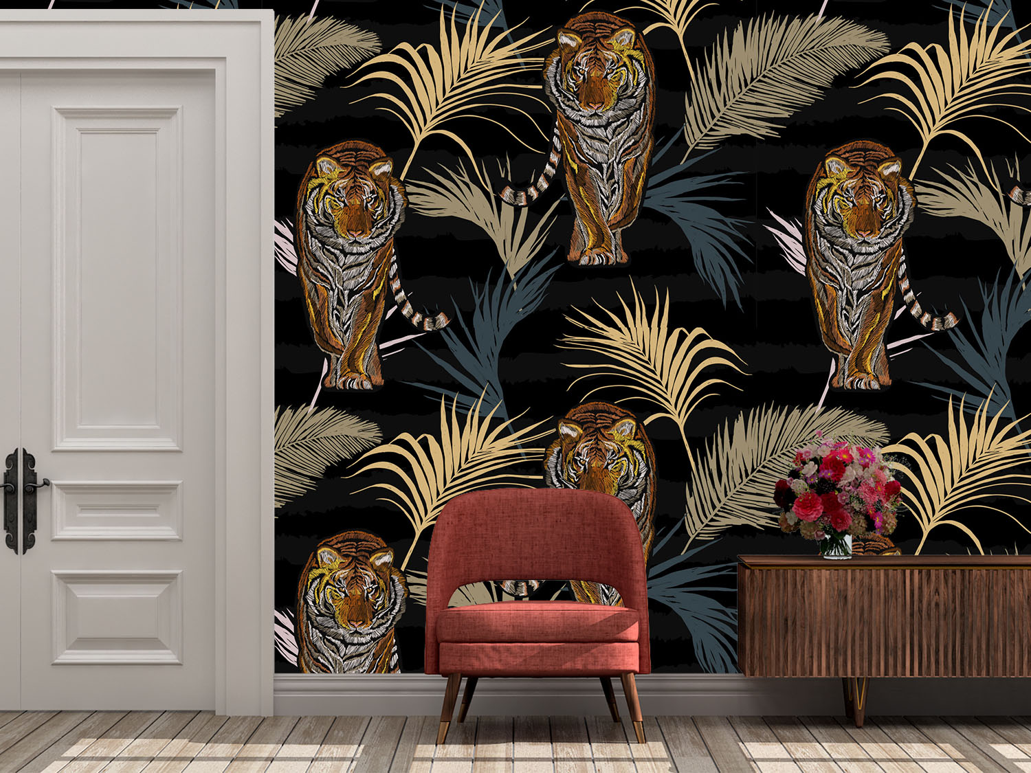 The Tiger King Wallpaper - 23 Interiors