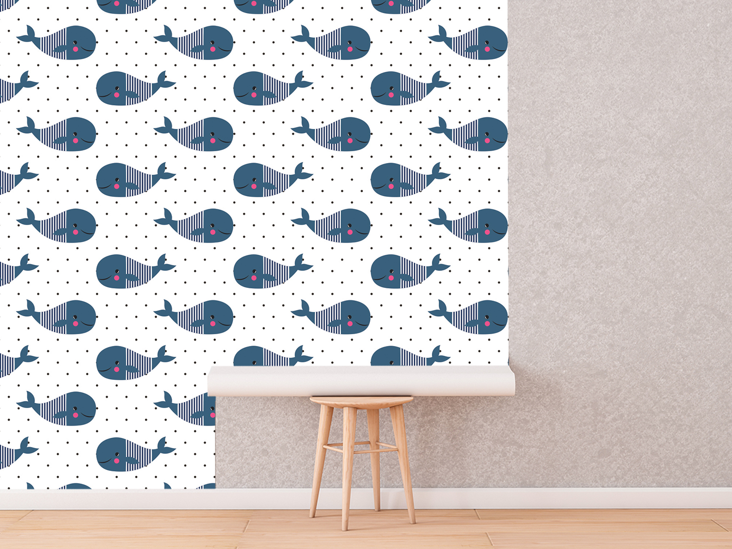 Whales Tale Wallpaper - 23 Interiors